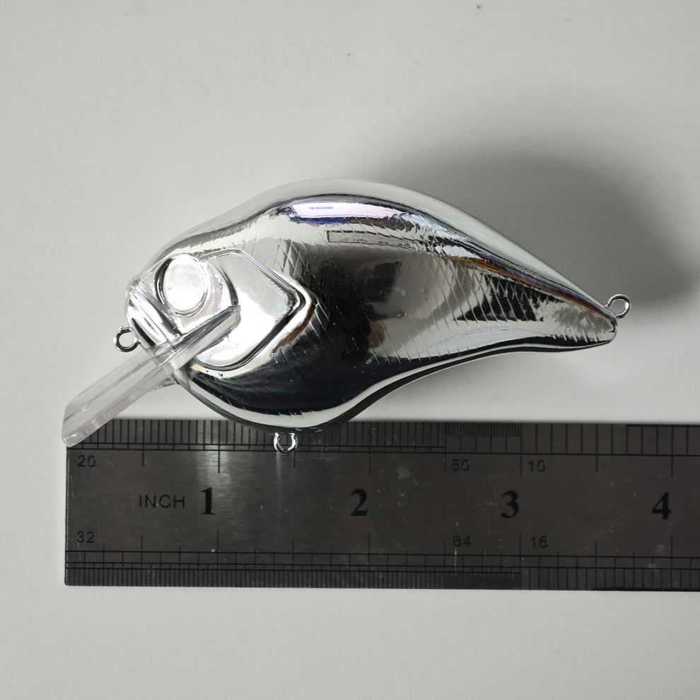 [Chrome] 9.5cm/25.8g MB KO Big S type 2.0 Square Bill Crankbait Blanks ...