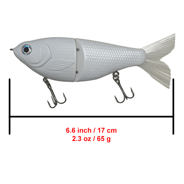 7'' White&Foiled Body Shad Glide Bait T207 Buy High Quality Unpainted ...